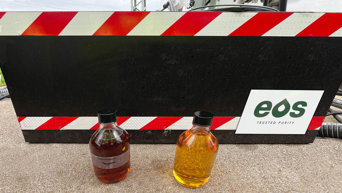 Yellow is the new white: EOS® recycled insulating oil is this pure