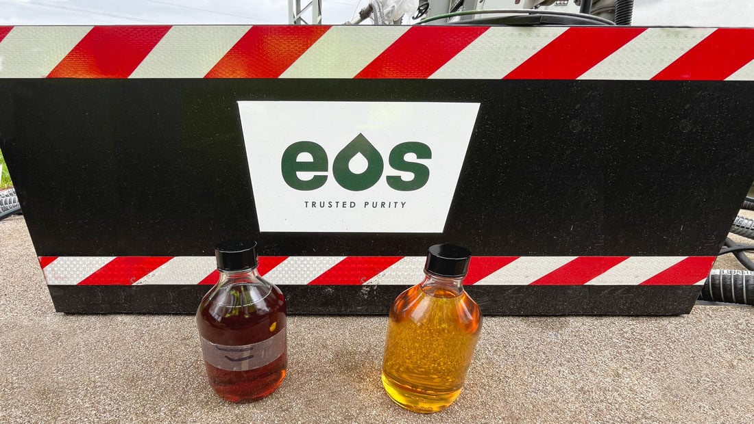 Yellow is the new white: EOS® recycled insulating oil is this pure